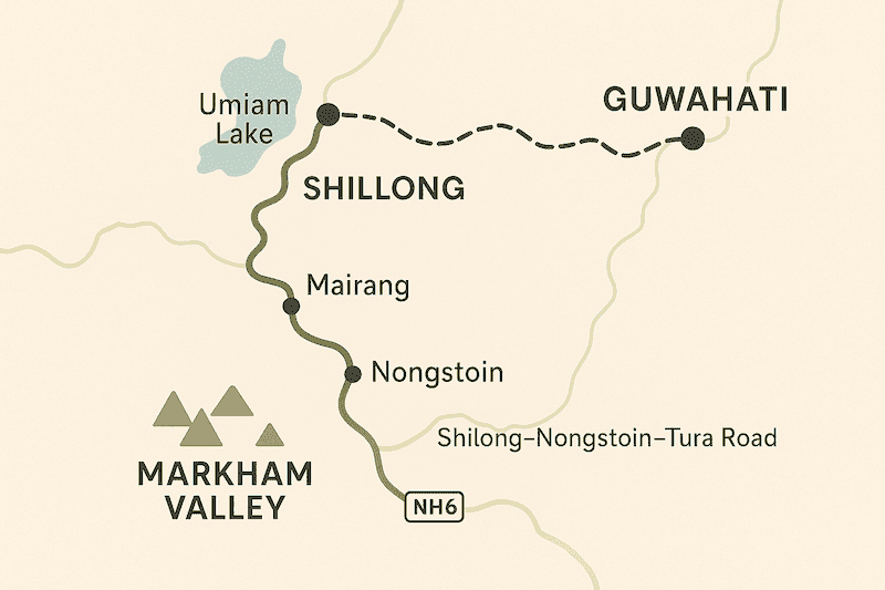 How to Reach Markham Valley from Shillong and Guwahati (Routes, Drive ...